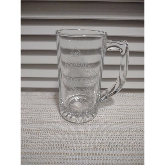 Tabasco | Dining | Tabasco Etched Glass Beer Mug Handled Stein Two ...